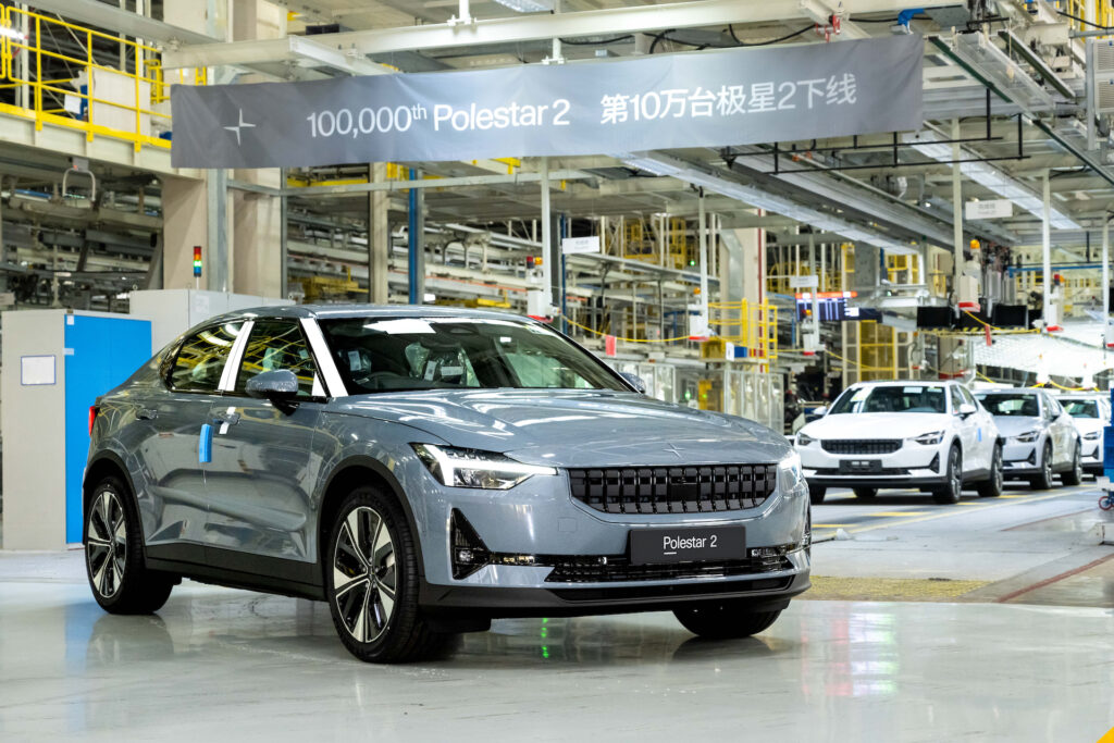 the 100,000th Polestar 2 has just rolled off the production line ...